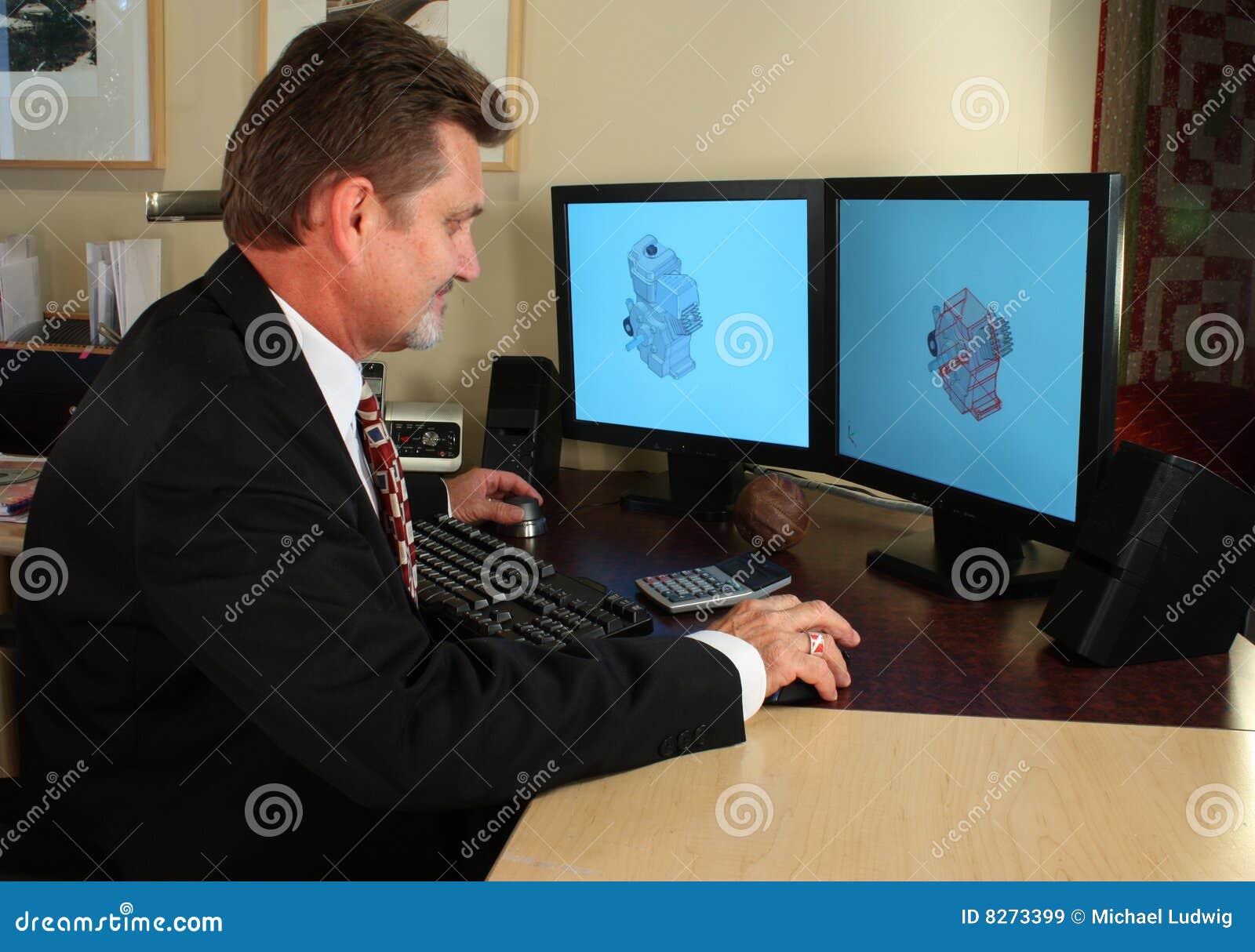 CAD Designer stock image. Image of plan, male, assembly - 8273399