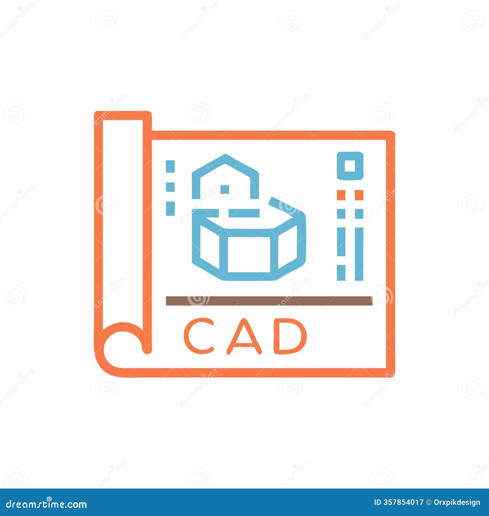 CAD Icon for Design Engineering Stock Illustration - Illustration of ...