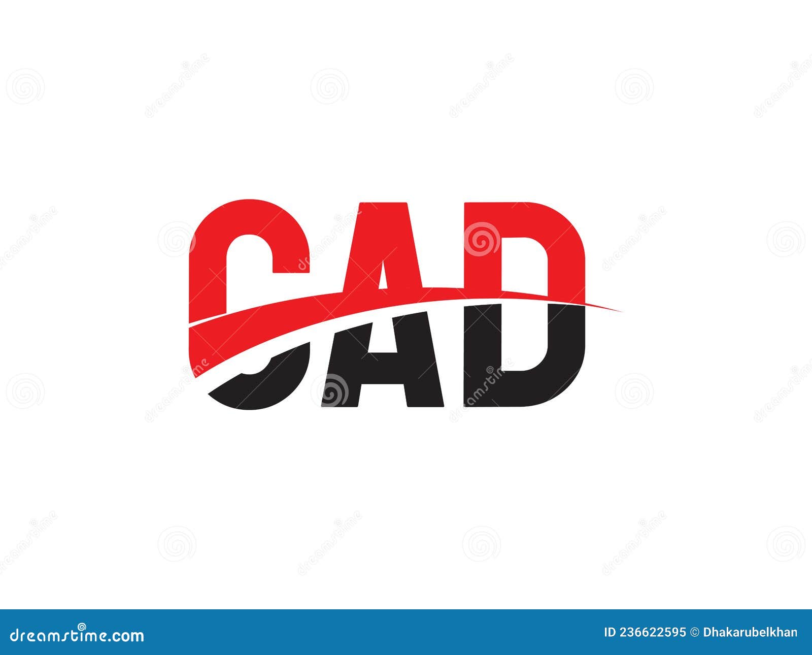 CAD Letter Initial Logo Design Vector Illustration Stock Vector ...
