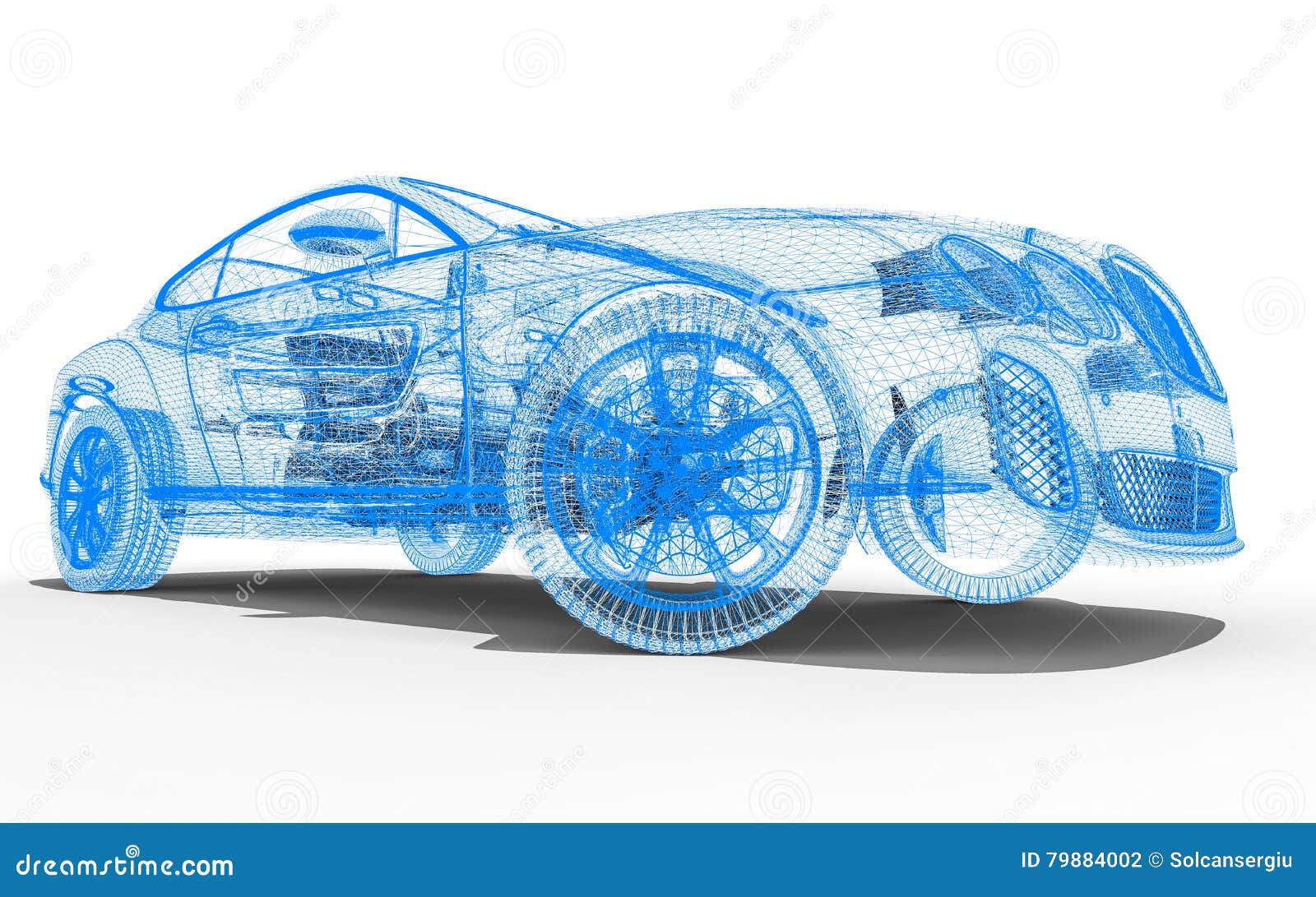 Cad wireframe stock illustration. Illustration of xray - 79884002