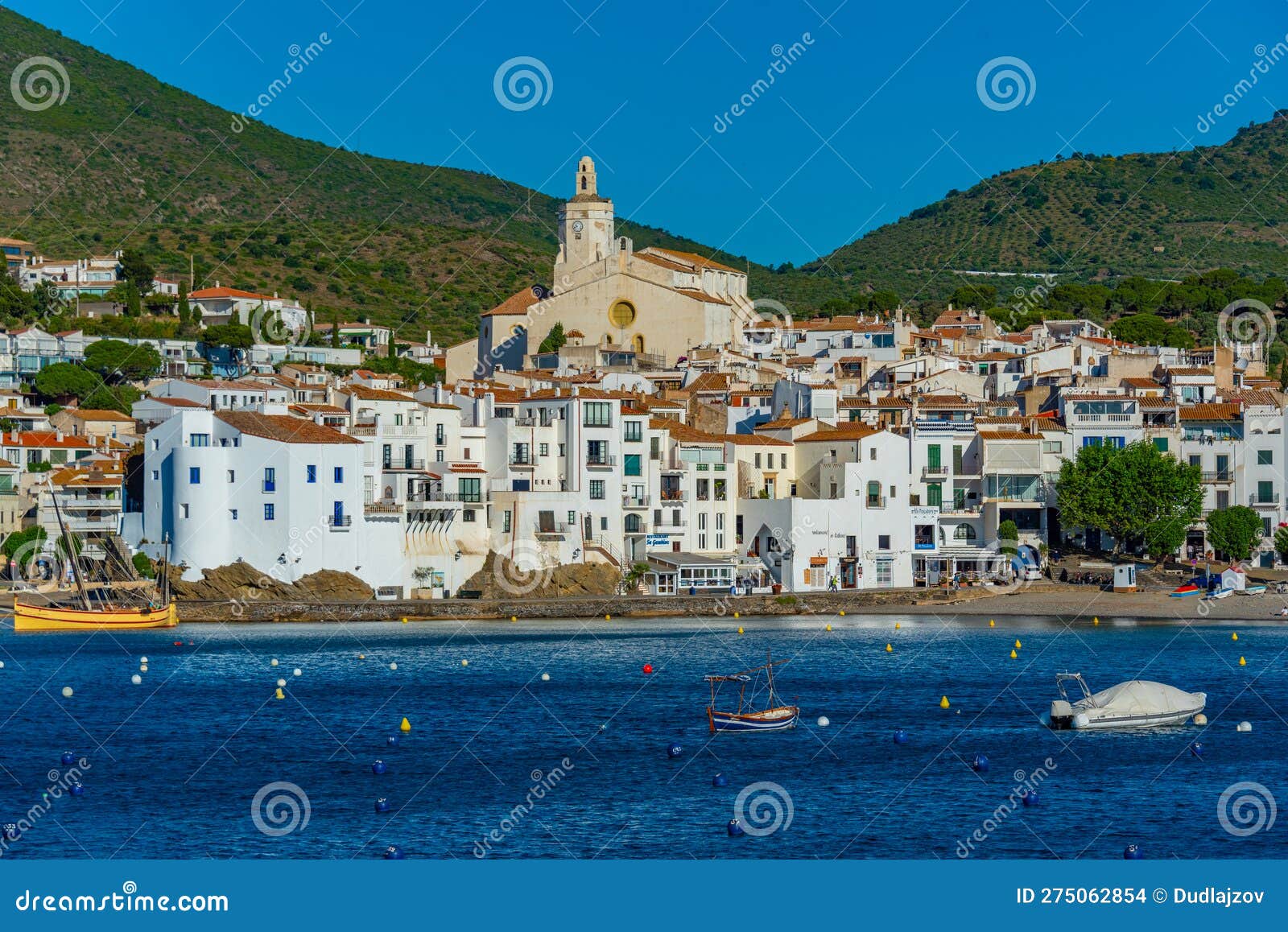 Cadaques, Spain, May 28, 2022: Panorama View of Spanish Village ...