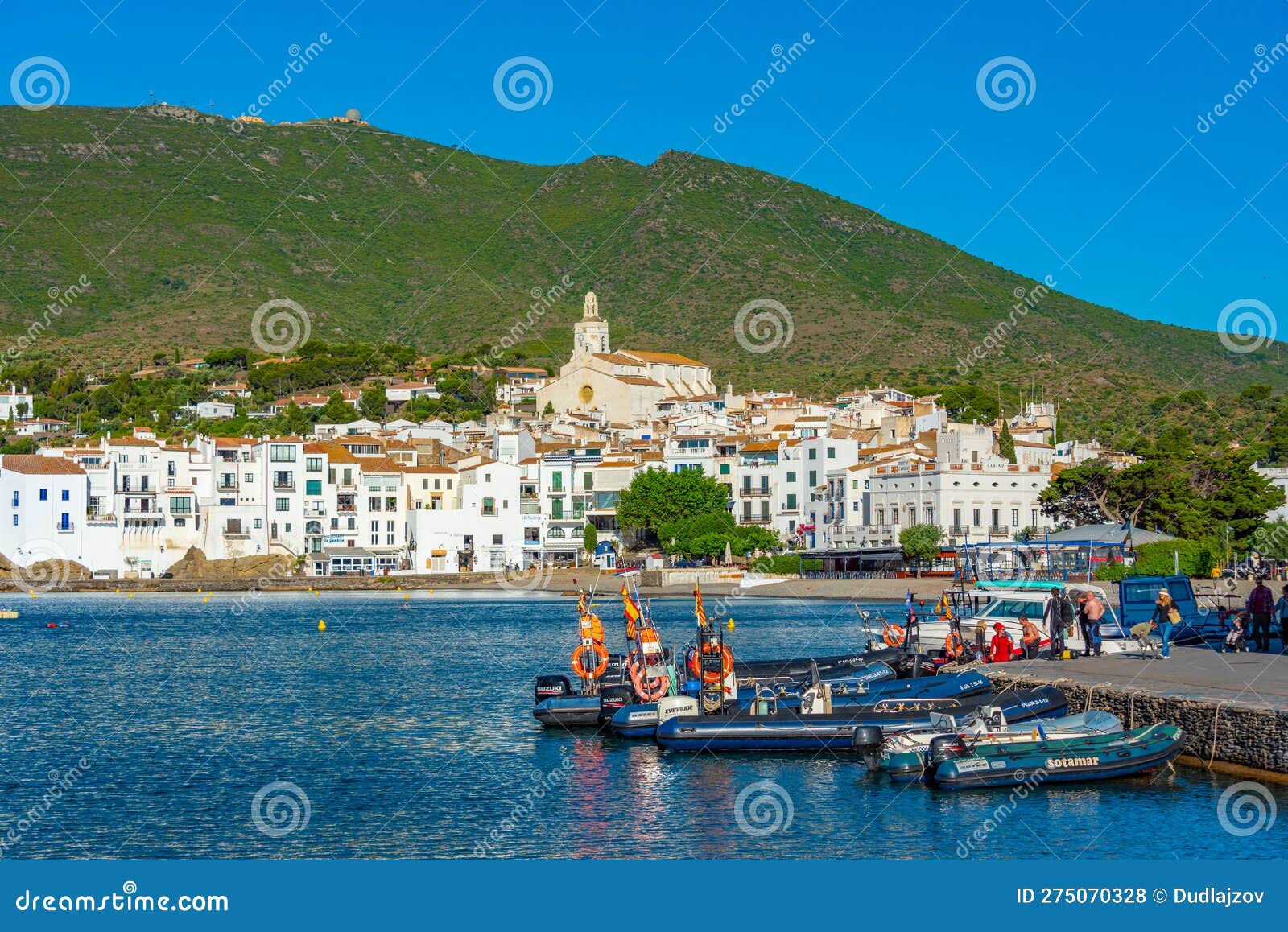 Cadaques, Spain, May 28, 2022: Panorama View of Spanish Village ...