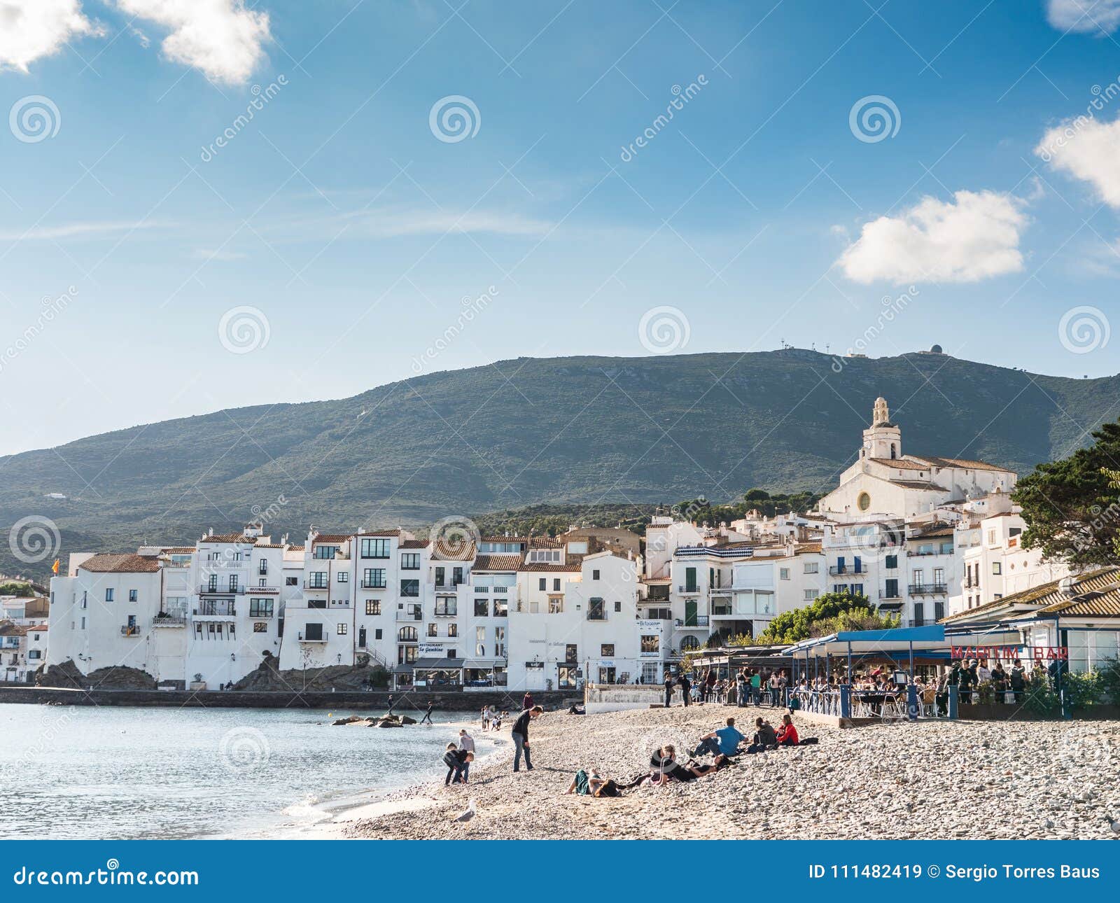 The Beach of Cadaques editorial stock image. Image of tourism - 111482419