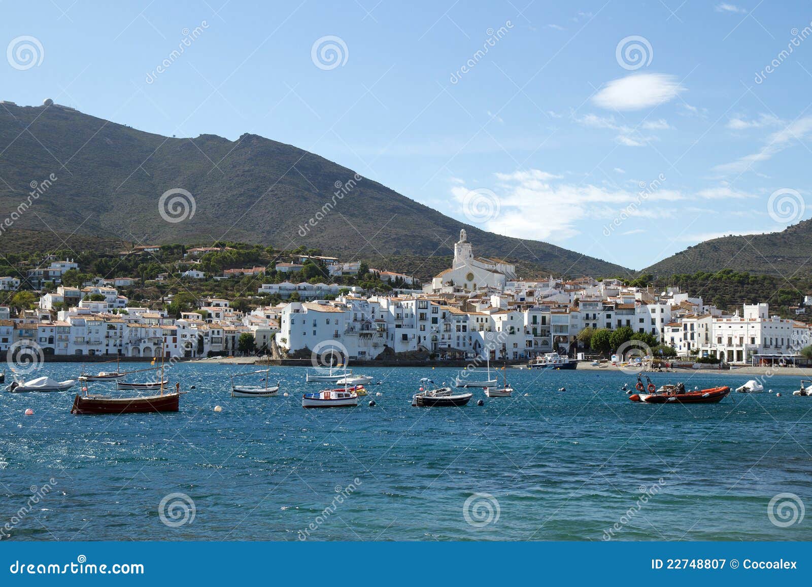 Cadaques, Spain. View Of The Village Royalty-Free Stock Photography ...