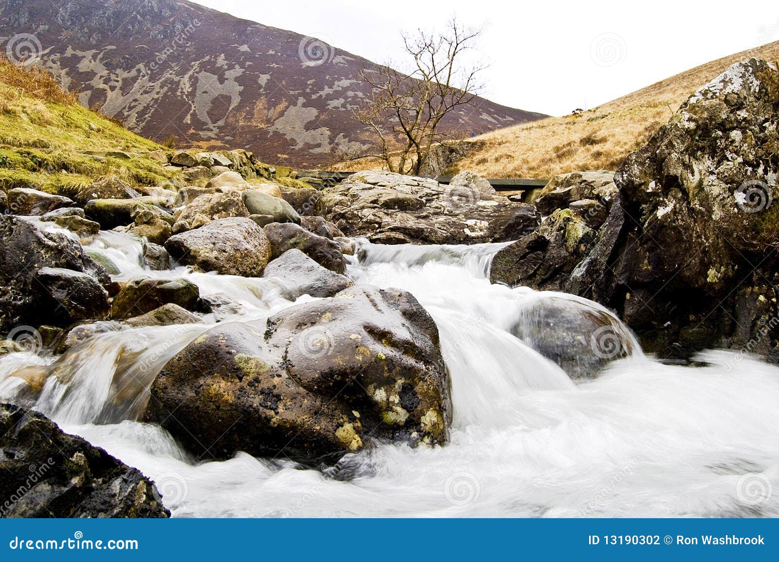 Cadar Idris waterfall stock photo. Image of rocks, blurred - 13190302