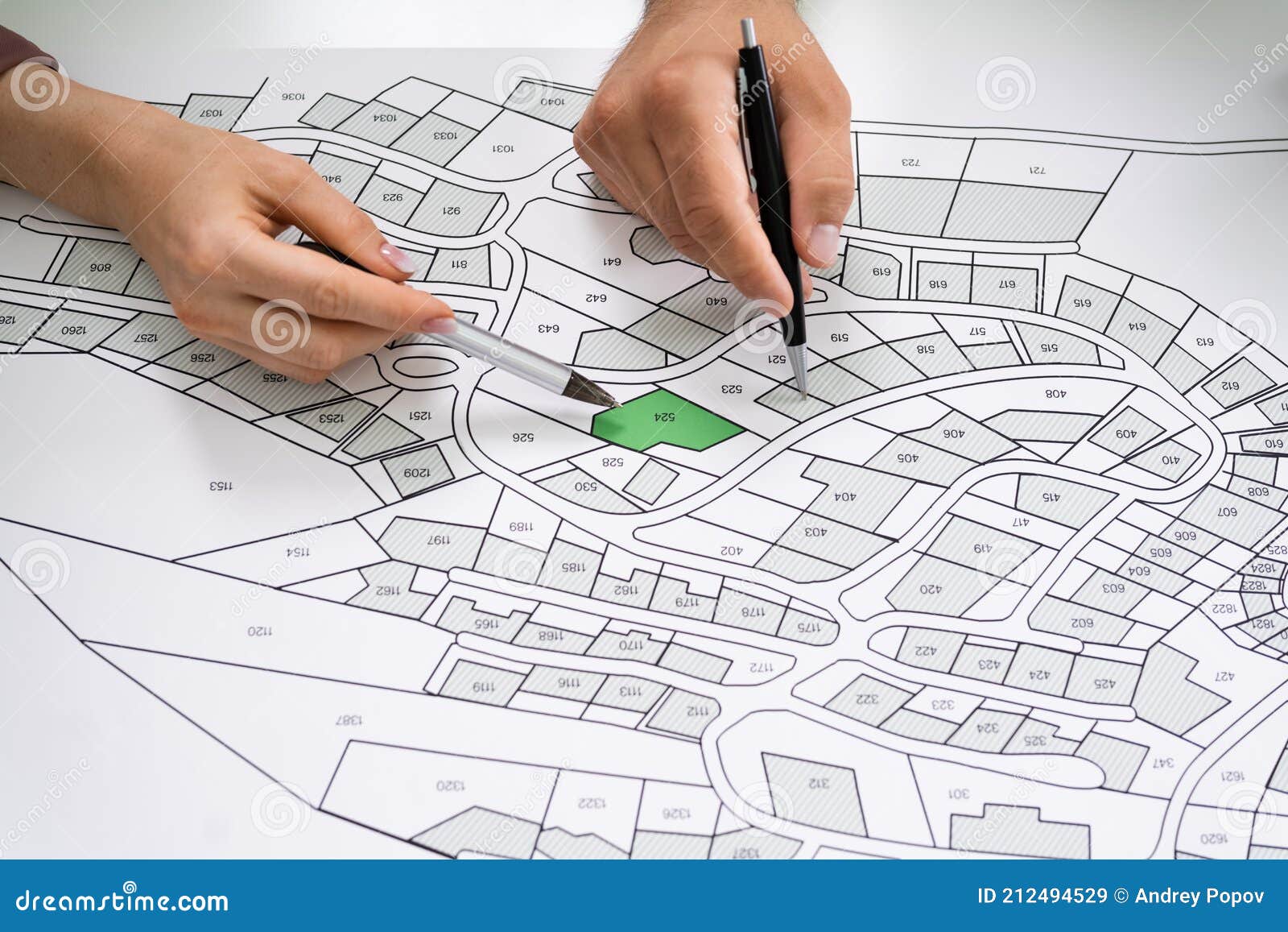 Cadastre Land Development Map Royalty-Free Stock Photography ...