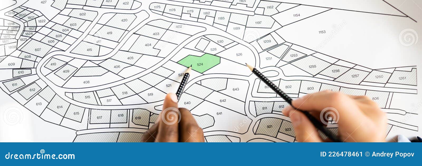 Cadastre Land Development Map Royalty-Free Stock Photography ...