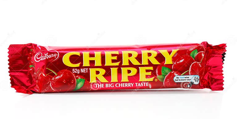 Cadbury Cherry Ripe Chocolate Editorial Photography - Image of ...