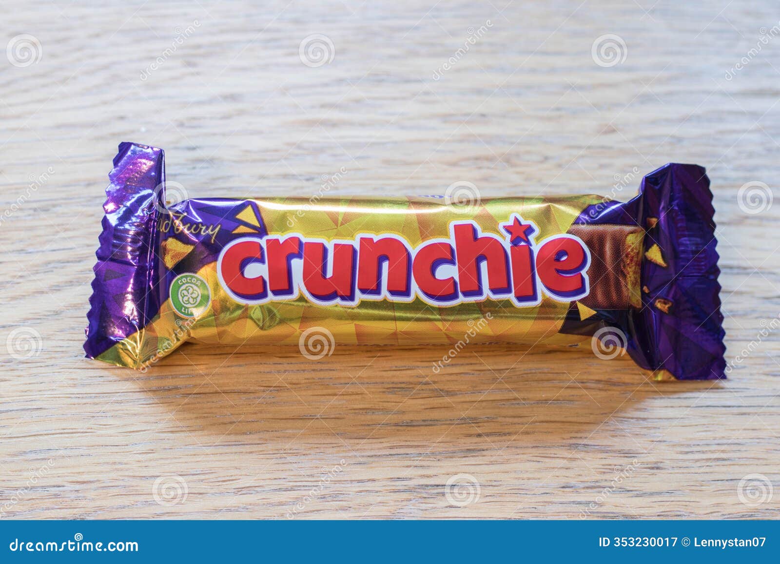 Cadburys Crunchie Chocolate Bar Snack Editorial Photography - Image of ...