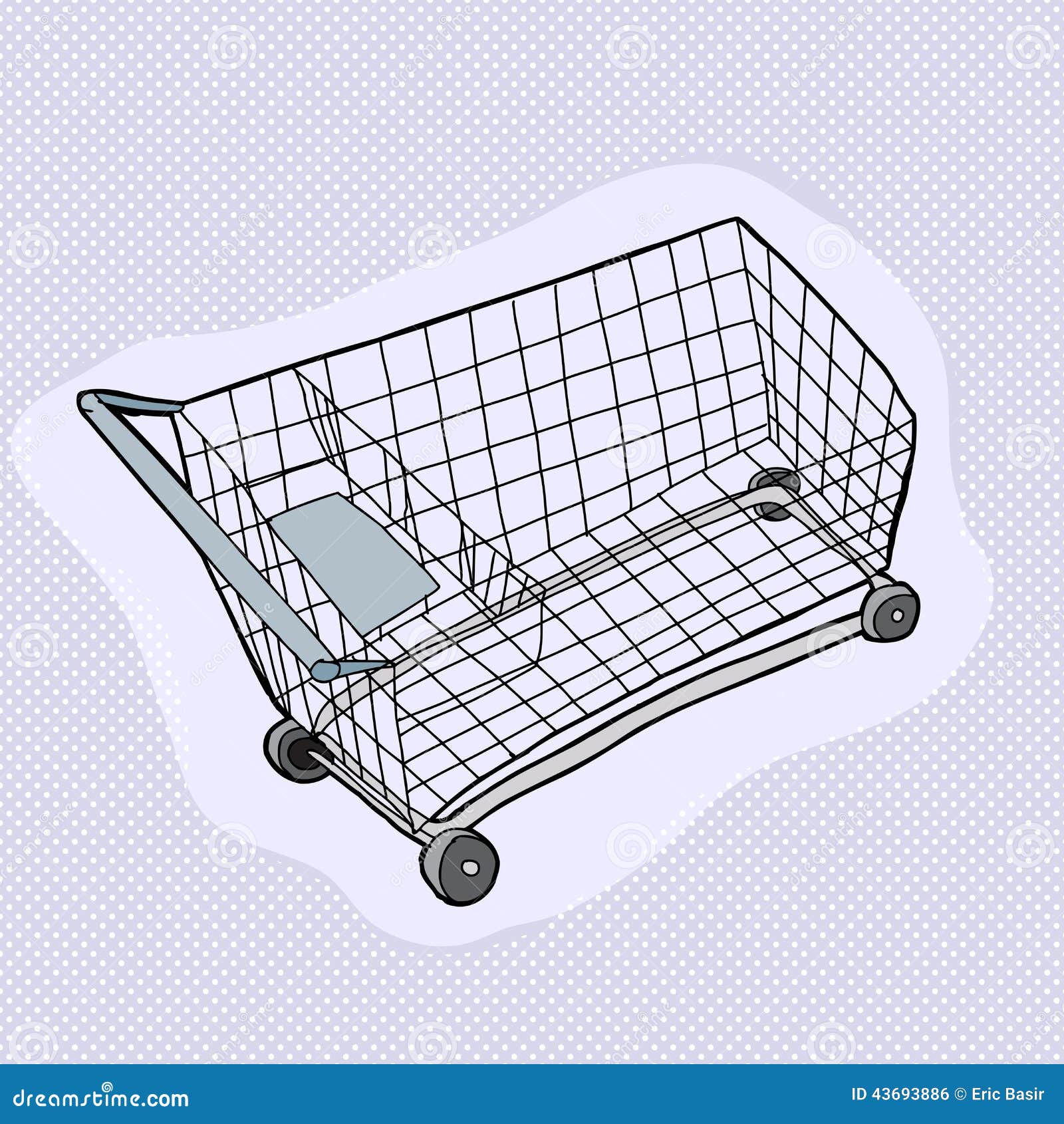 Caddie simple illustration de vecteur. Illustration du acier - 43693886