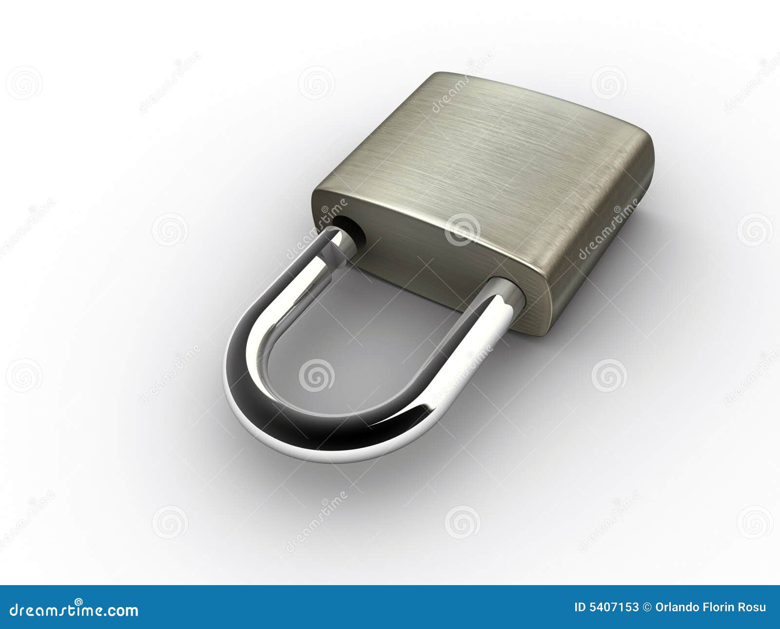 Cadeado aberto ilustração stock. Ilustração de conceito - 5407153