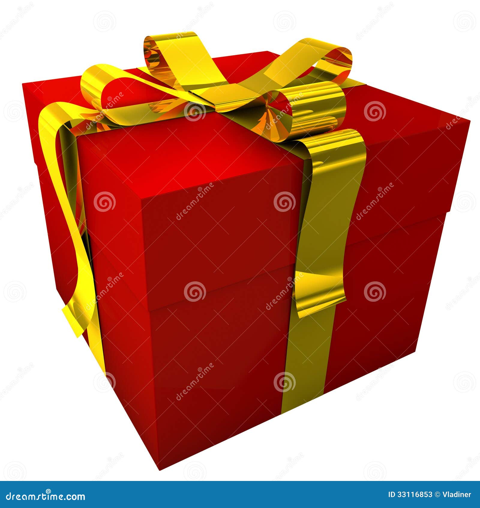Cadeau Rouge Avec Ribbon-2 Jaune Image stock - Image du bande, rendez ...