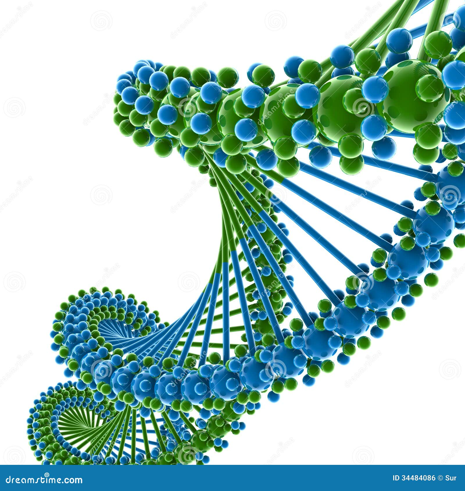 Cadena de la DNA stock de ilustración. Ilustración de verde - 34484086