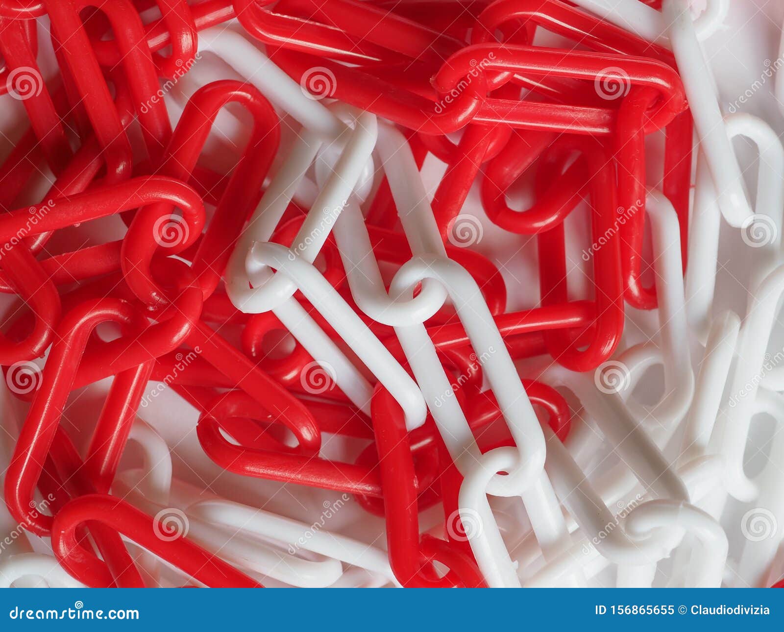 Cadena Roja De Advertencia Blanca Imagen de archivo - Imagen de riesgo ...