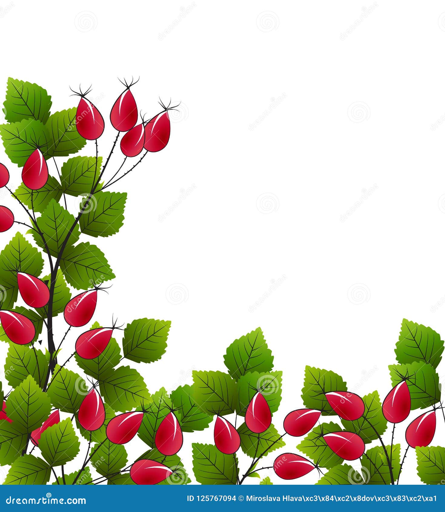 Cadera Color De Rosa Del Vector Ilustración del Vector - Ilustración de ...