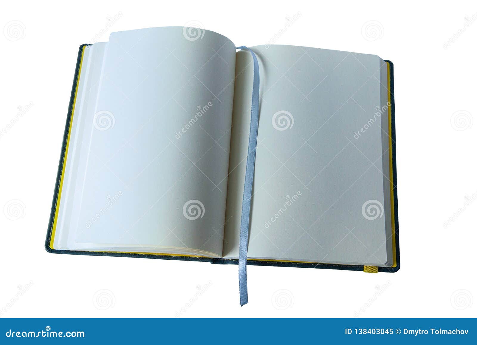 Caderno Aberto Com O Marcador Isolado Imagem de Stock - Imagem de folha ...