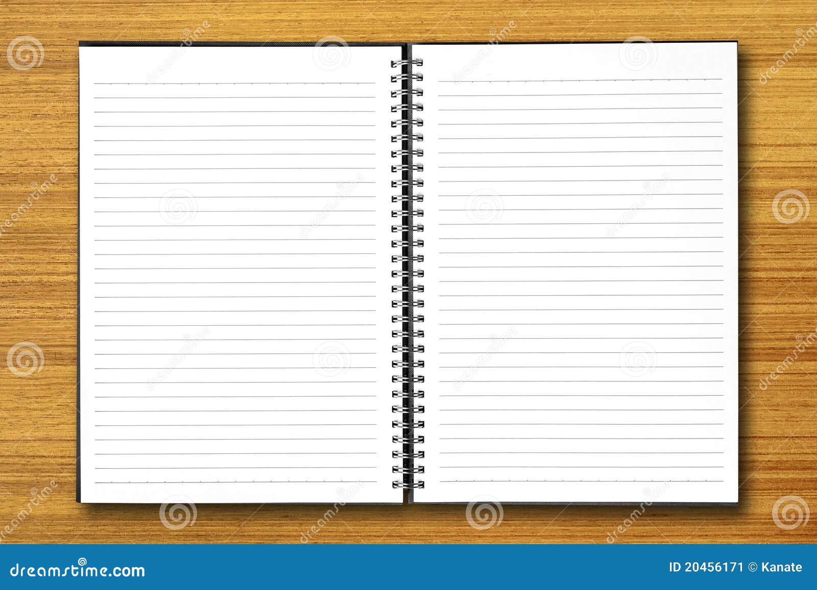 Caderno Aberto Do Branco Na Madeira Imagem de Stock - Imagem de ...