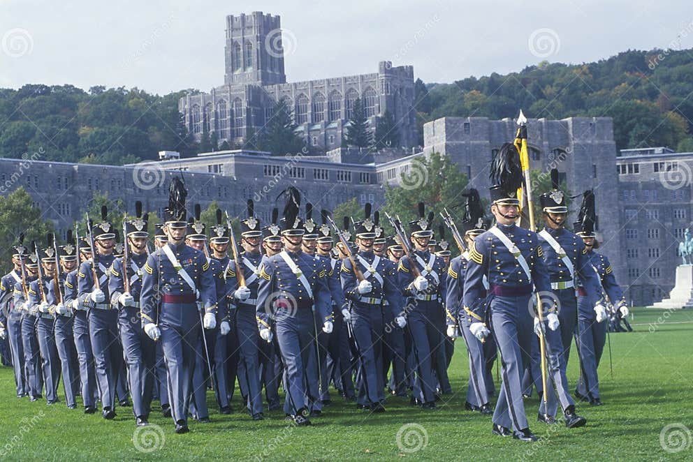 Cadets Marching in Formation Editorial Stock Photo - Image of point ...