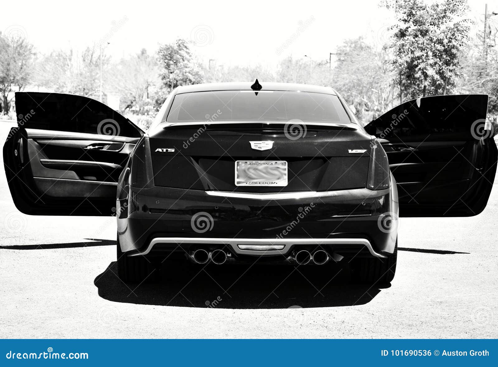 Cadillac ATS-V with wings editorial photo. Image of ready - 101690536