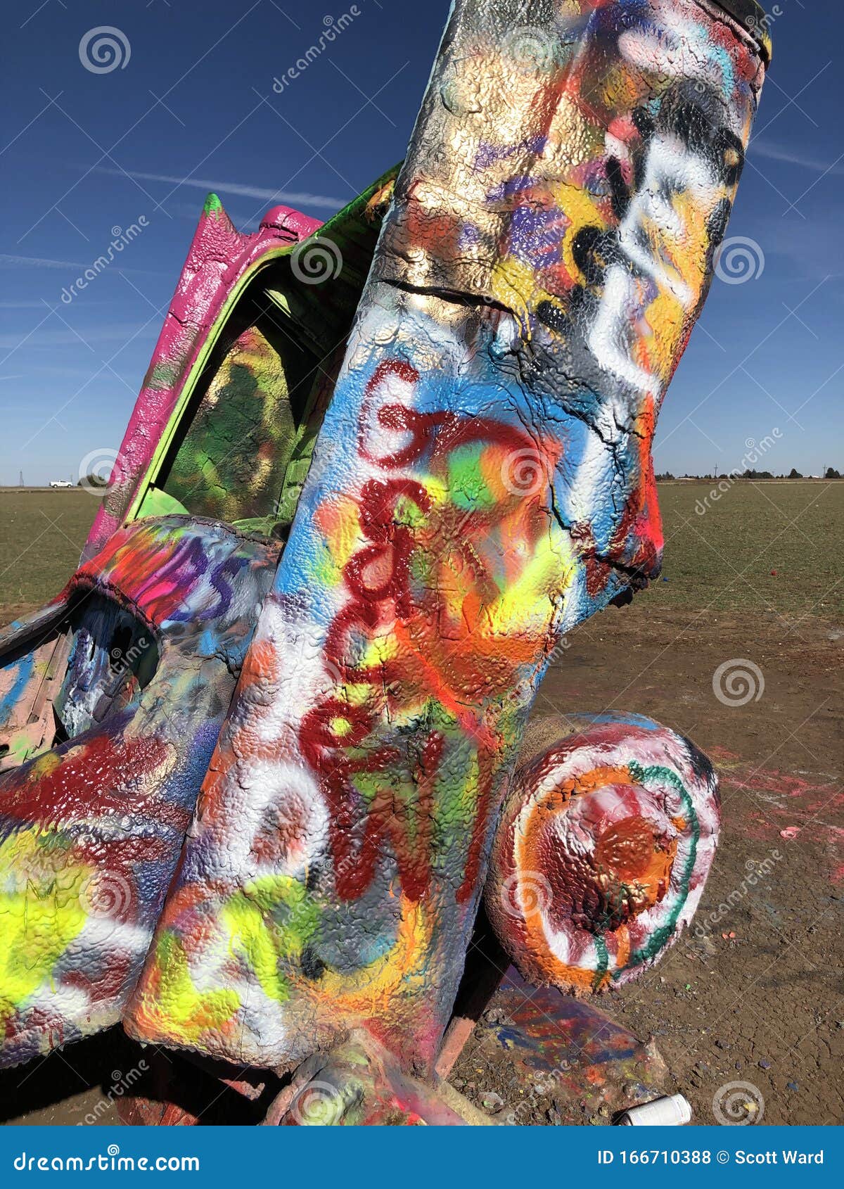 Cadillac Ranch editorial stock photo. Image of cadillac - 166710388