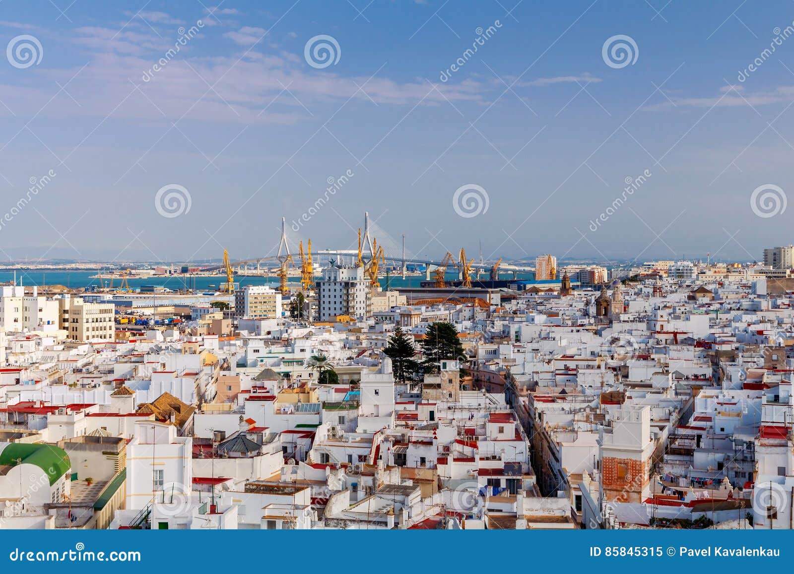 Cadiz. Bridge of the Constitution. Stock Image - Image of bridge ...
