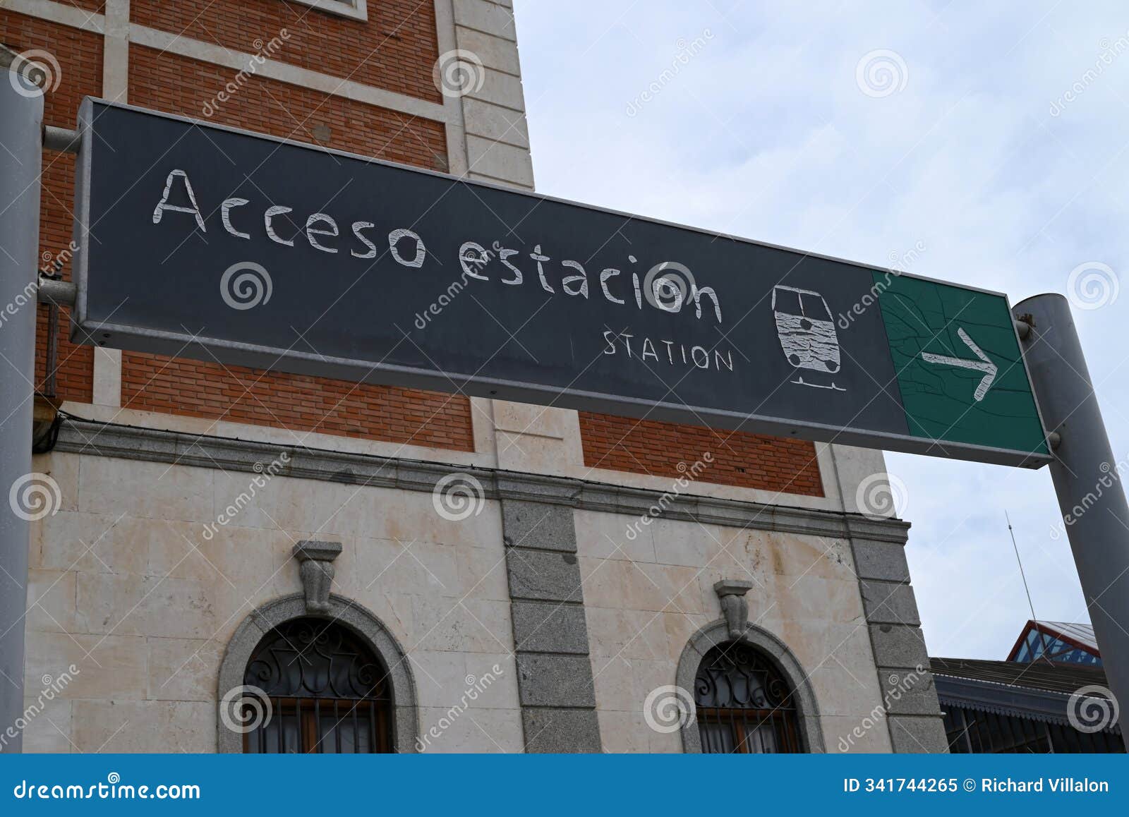 Cadiz Train Station in Spain Stock Image - Image of spanish, language ...