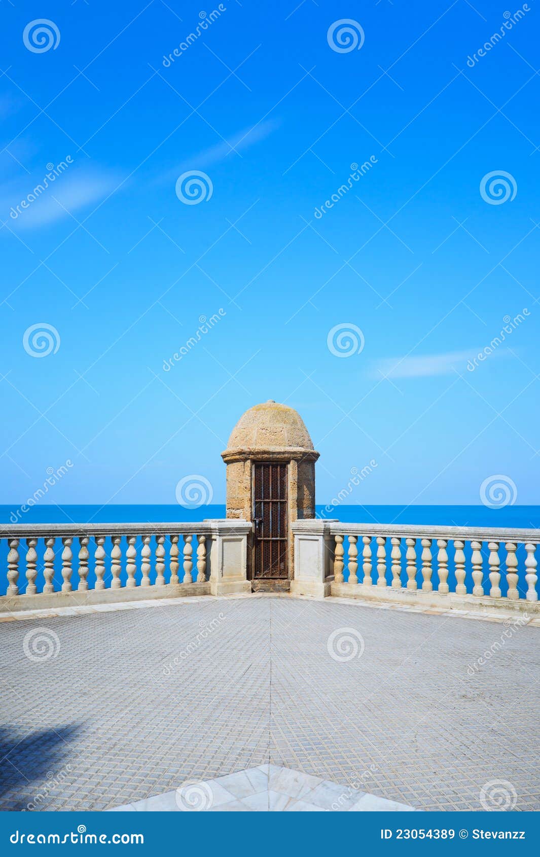 Cadiz Watch Turret. Andalusia, Spain Stock Image - Image of watch ...