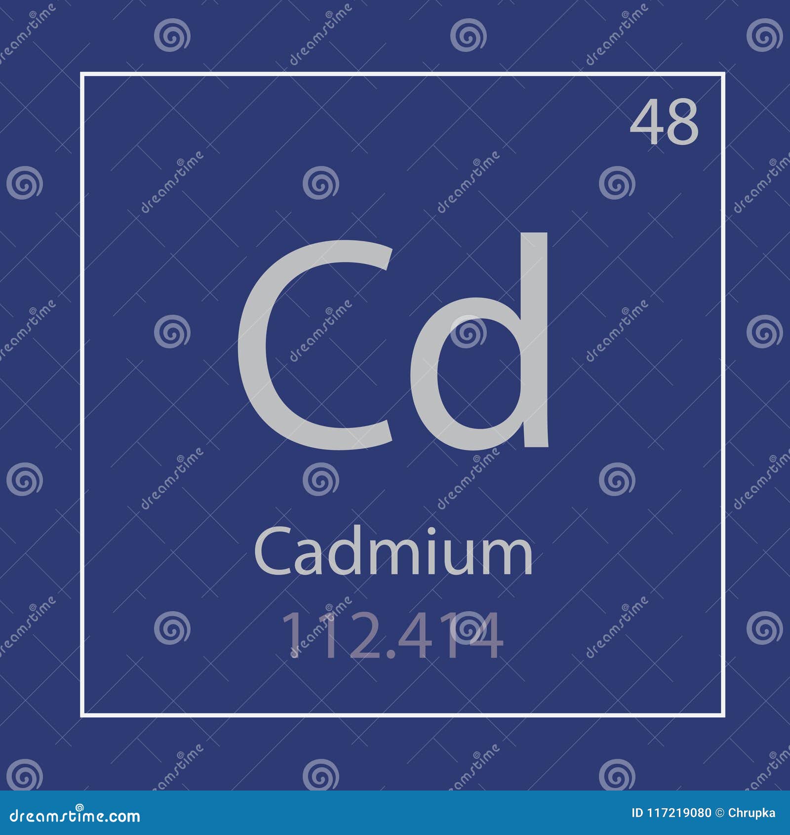Cadmium Cd Chemical Element Icon Stock Vector - Illustration of graphic ...