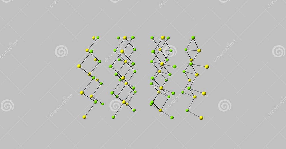 Cadmium Chloride Molecular Structure on Grey Stock Illustration ...