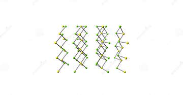 Cadmium Chloride Molecular Structure Isolated on White Stock ...