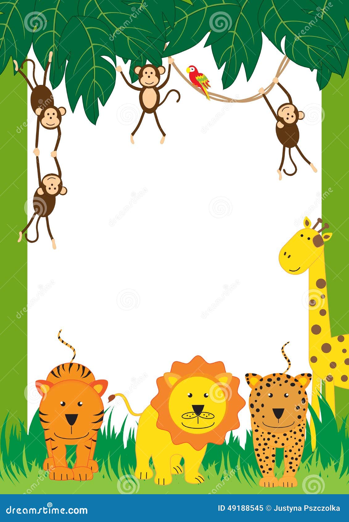 Cadre animal illustration stock. Illustration du gosses - 49188545