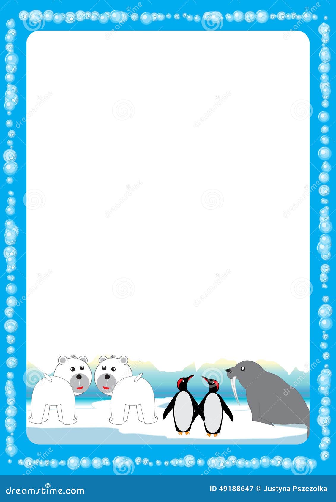 Cadre animal illustration stock. Illustration du heureux - 49188647