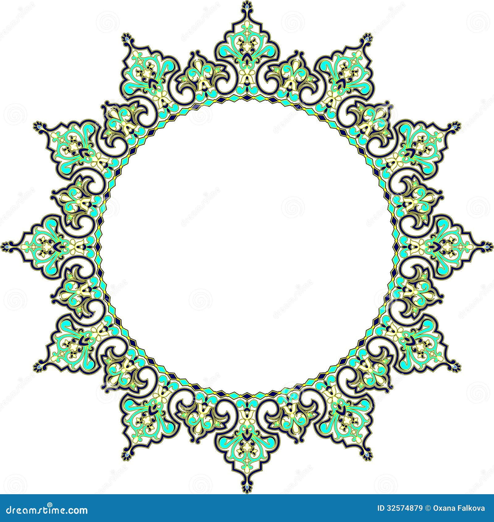 Cadre arabe illustration de vecteur. Illustration du asie - 32574879