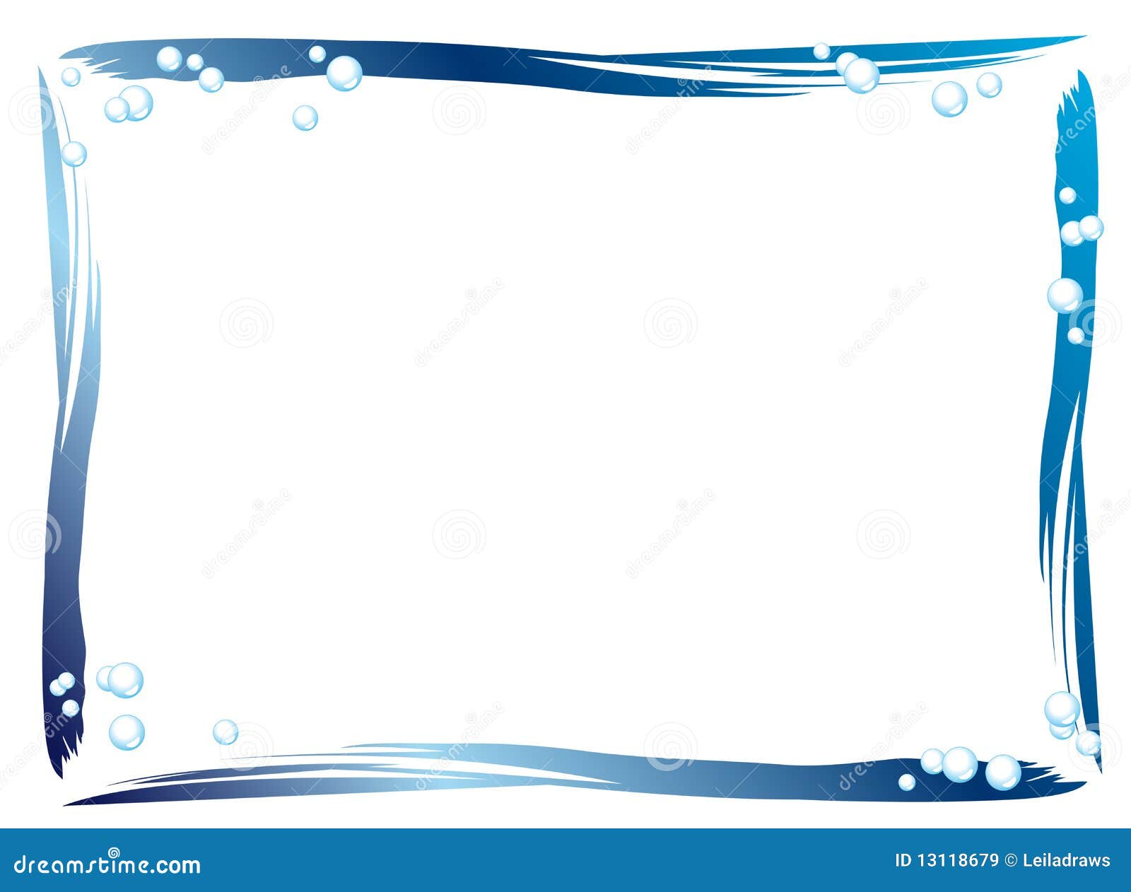 Cadre bleu illustration de vecteur. Illustration du cadres - 13118679
