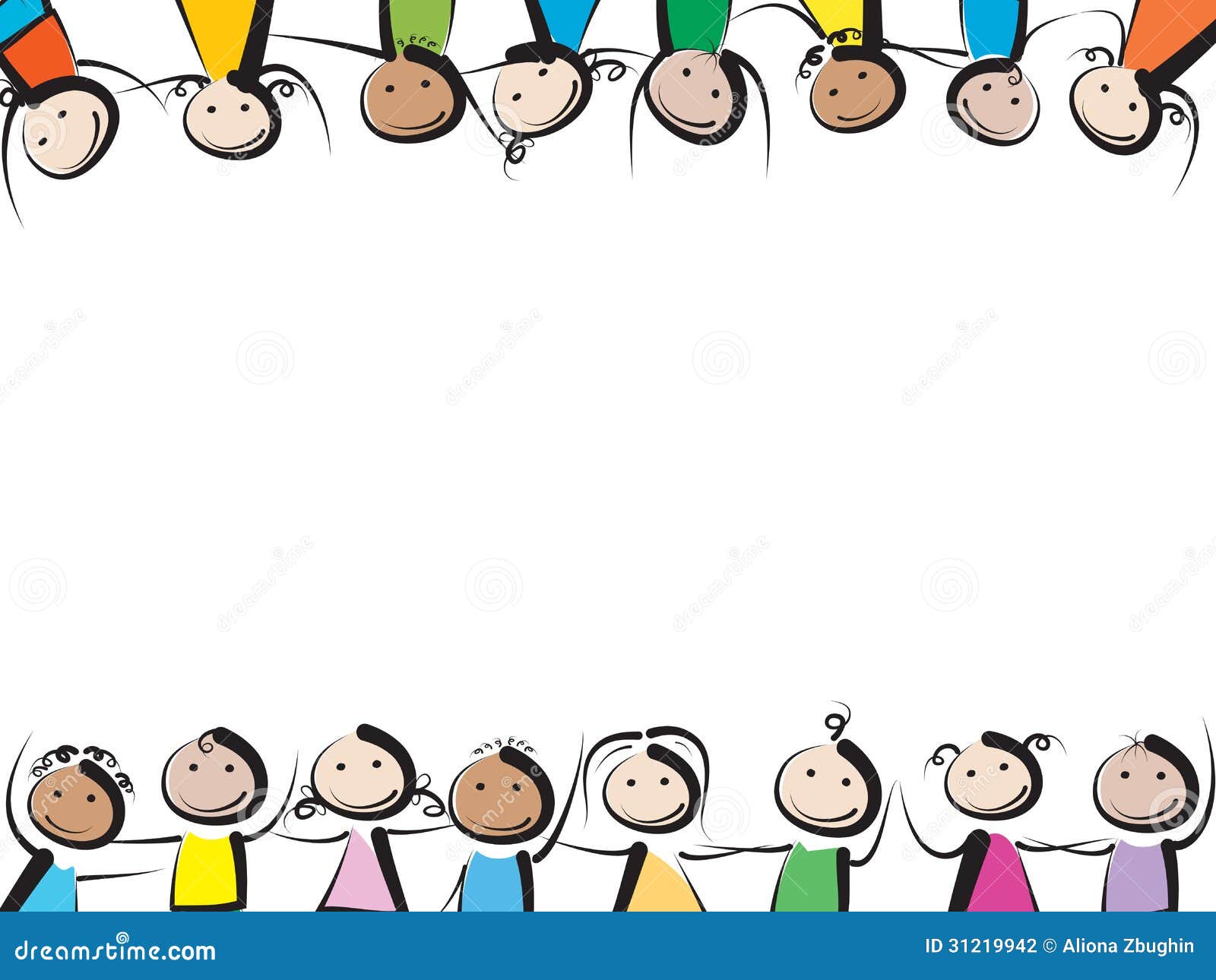 Cadre d'enfants illustration de vecteur. Illustration du retrait - 31219942