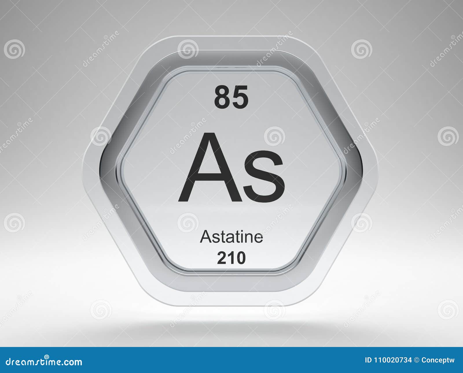 Cadre D'hexagone De Symbole D'astate Illustration Stock - Illustration ...