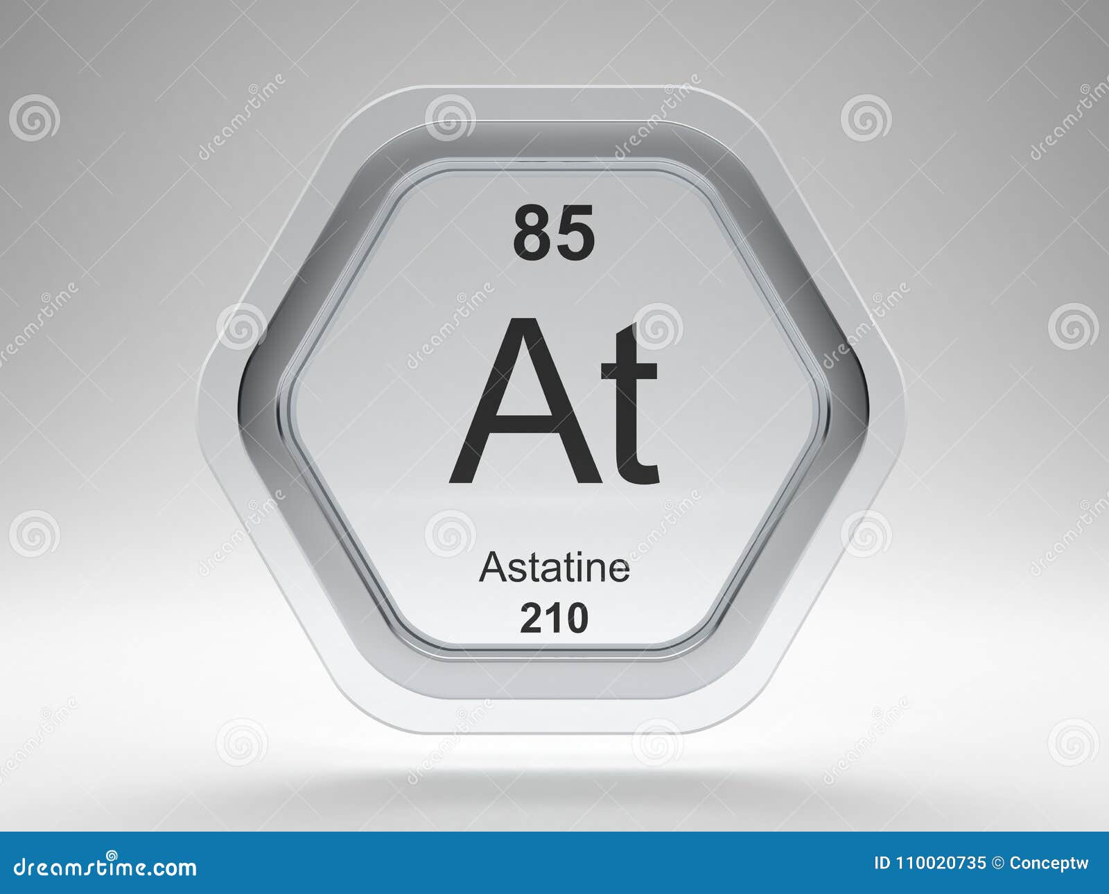 Cadre D'hexagone De Symbole D'astate Illustration Stock - Illustration ...