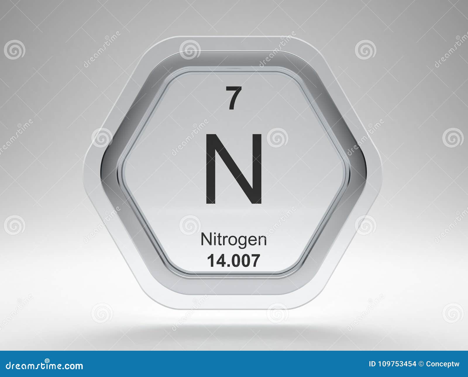 Cadre D'hexagone De Symbole D'azote Illustration Stock - Illustration ...