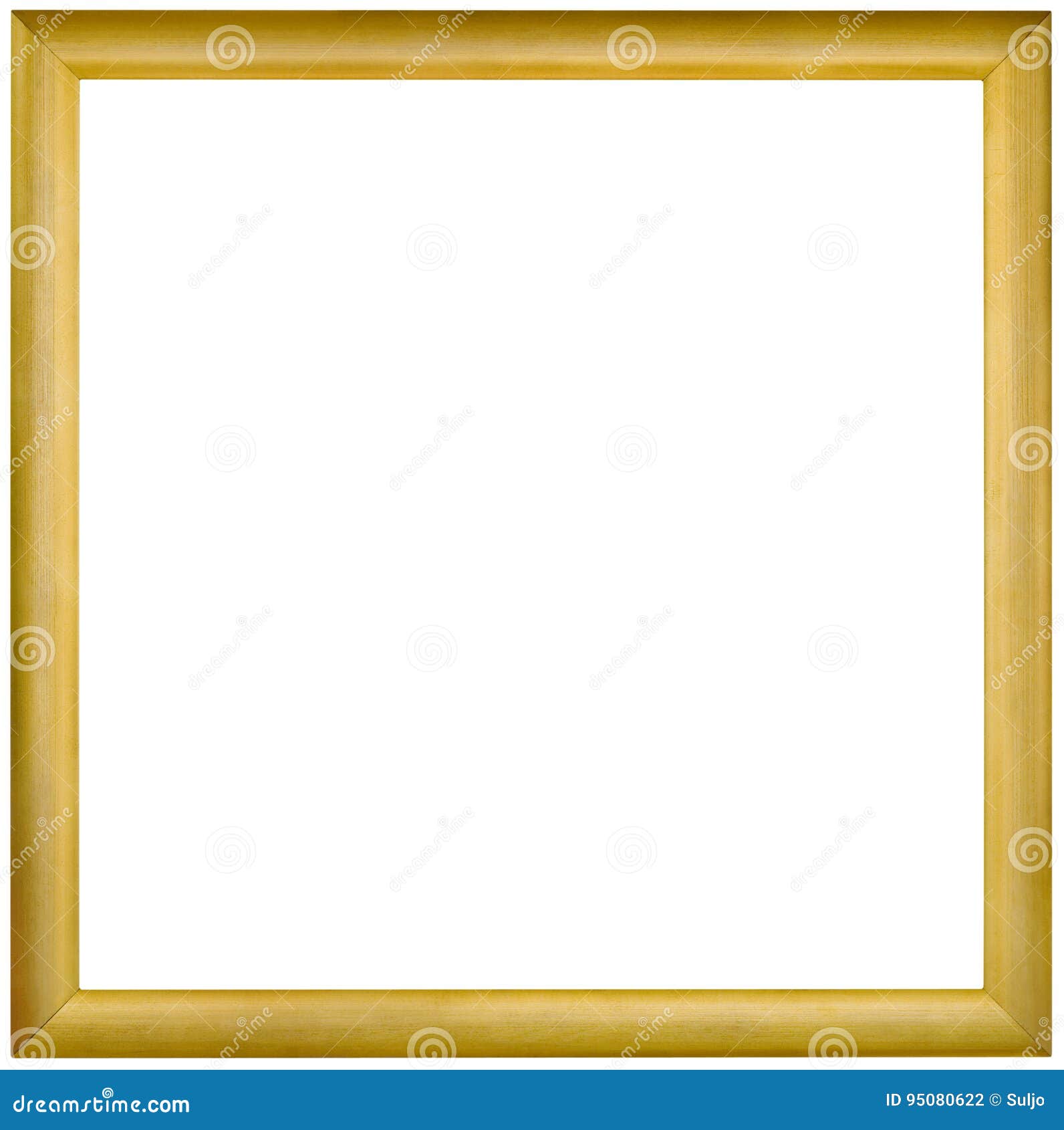Cadre d'or simple photo stock. Image du isolement, décoration - 95080622