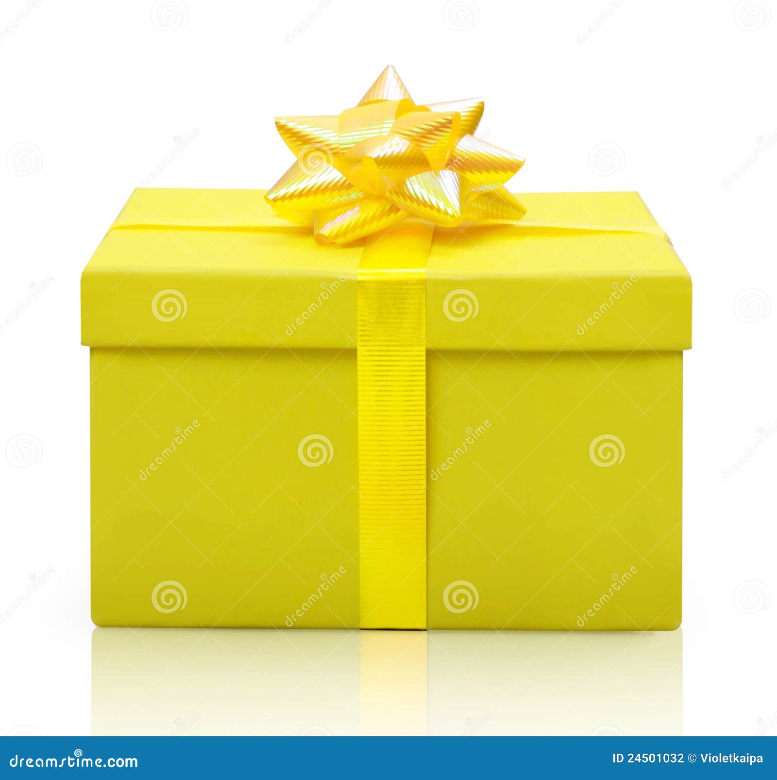 Cadre de cadeau jaune illustration stock. Illustration du présent ...