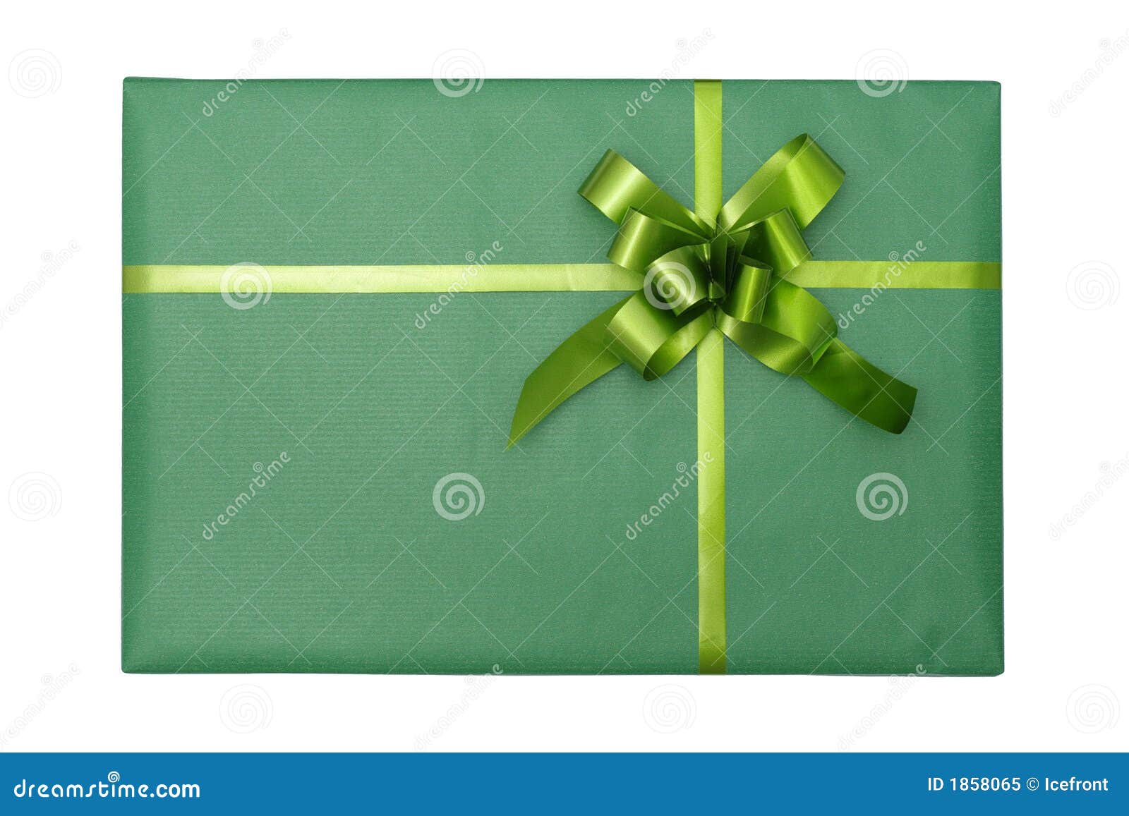 Cadre de cadeau vert image stock. Image du spécial, surprendre - 1858065