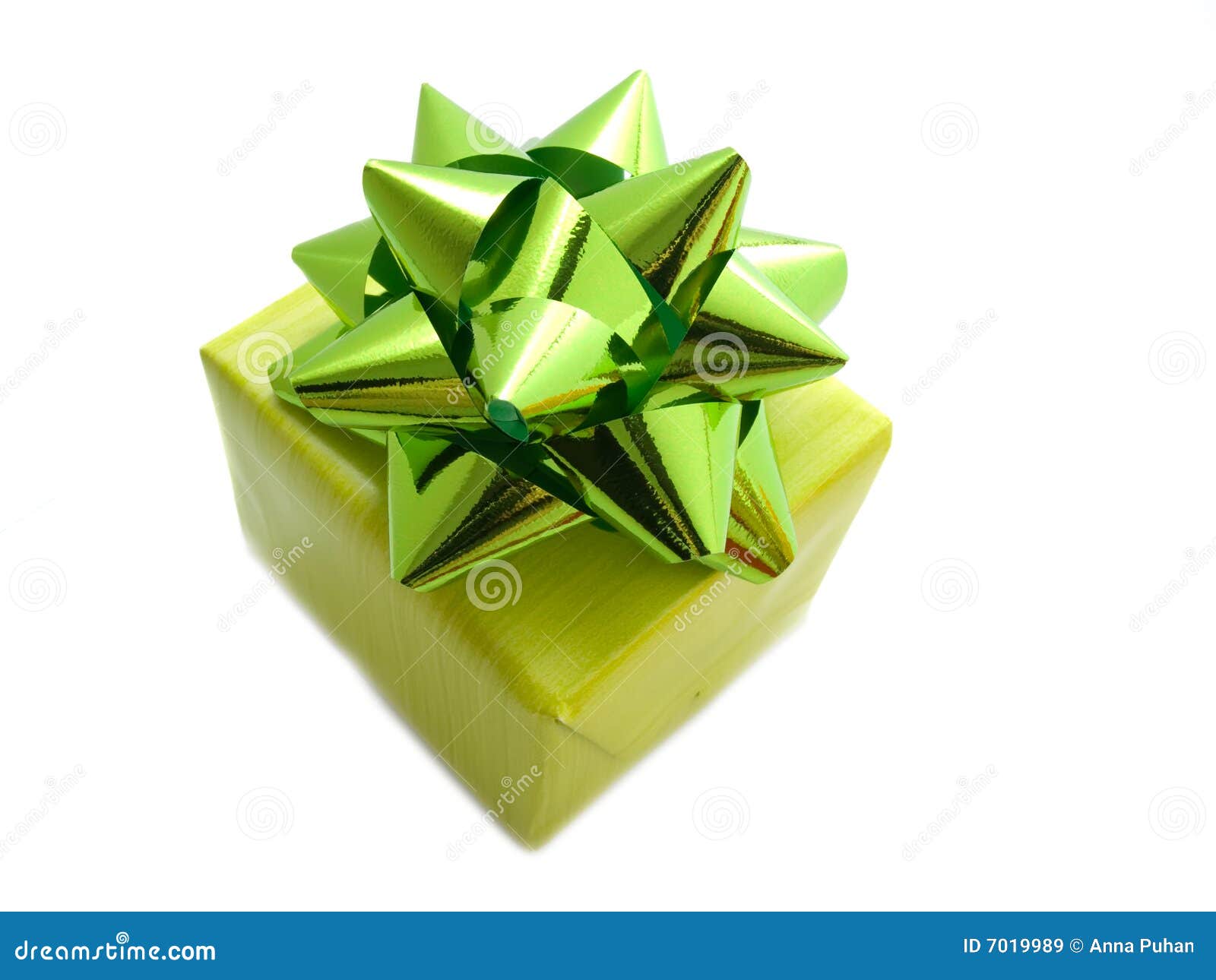 Cadre de cadeau vert image stock. Image du enveloppe, cadeau - 7019989