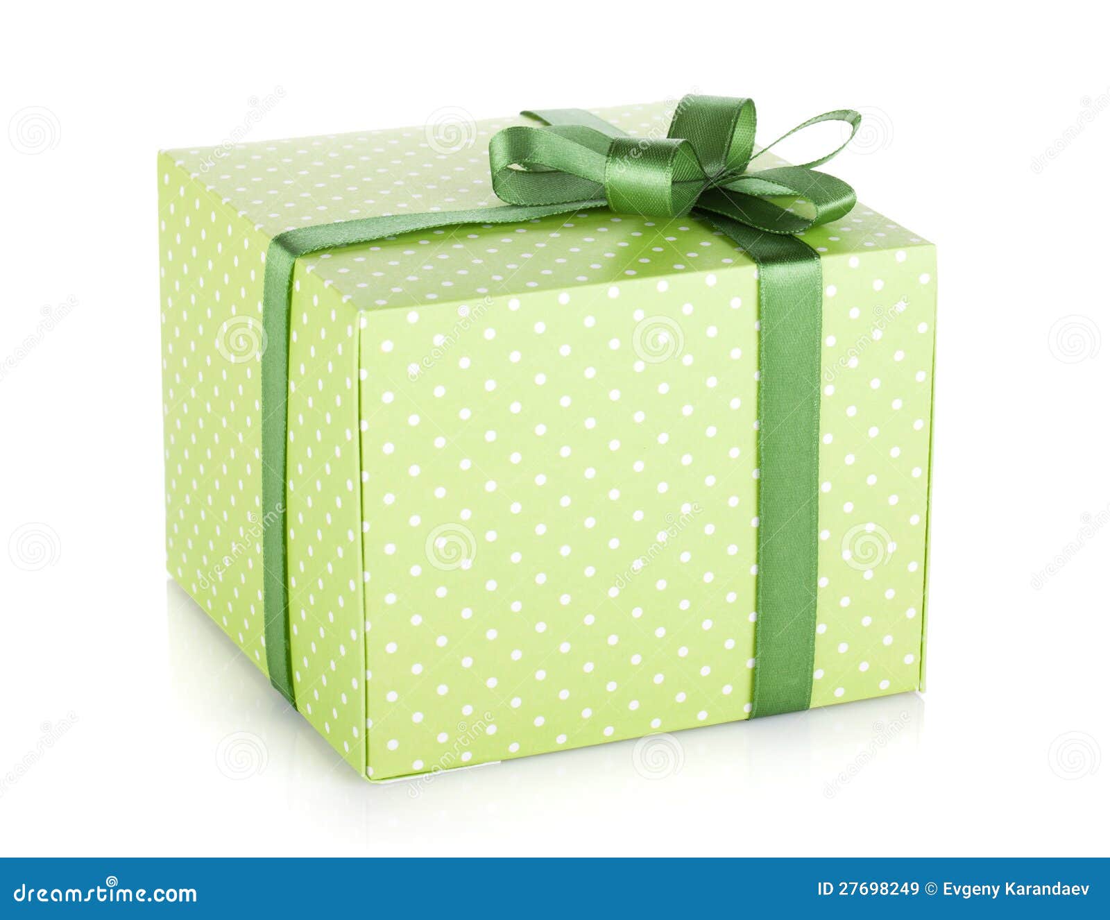 Cadre De Cadeau Vert Avec La Bande Et La Proue Image stock - Image du ...