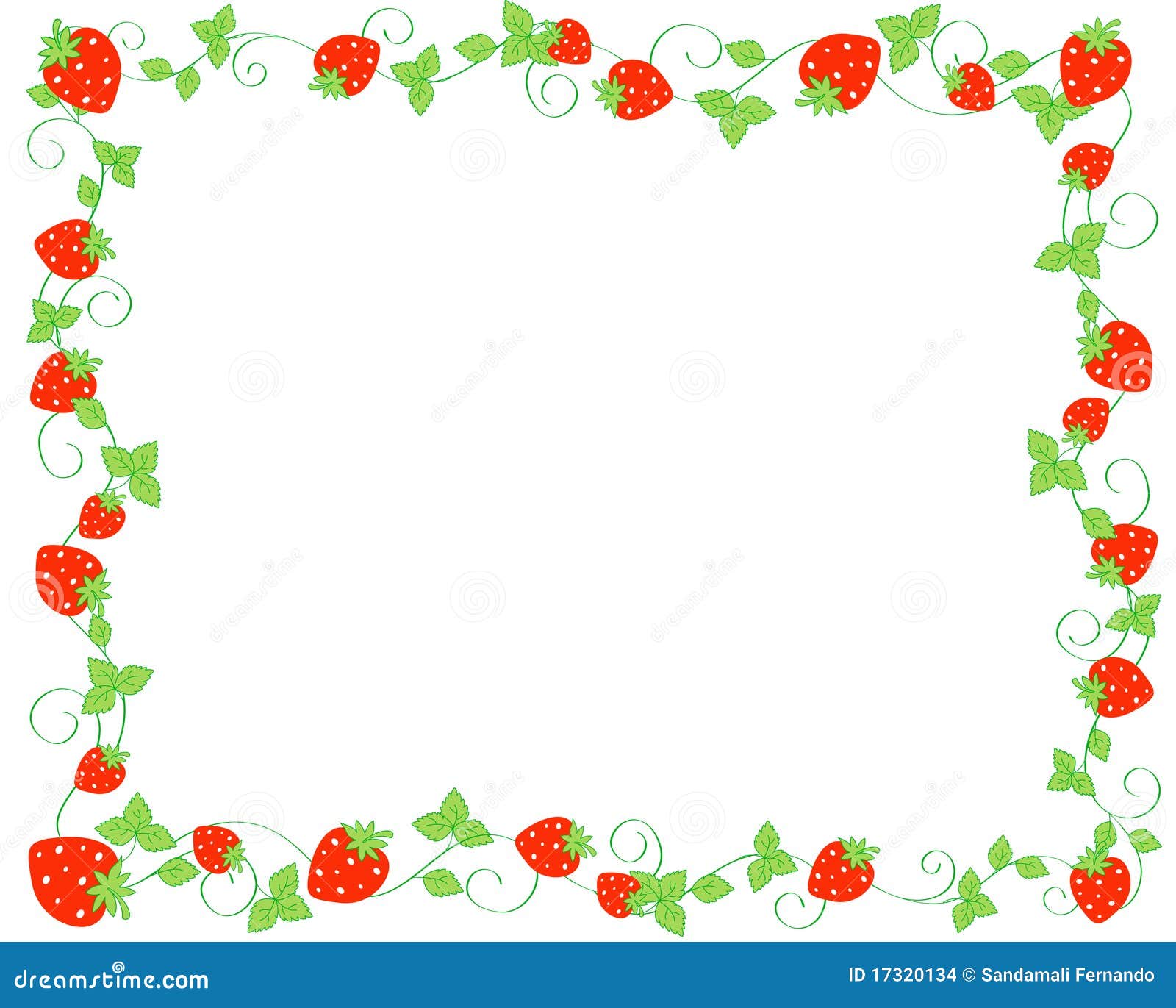 Cadre de fraise illustration de vecteur. Illustration du fond - 17320134