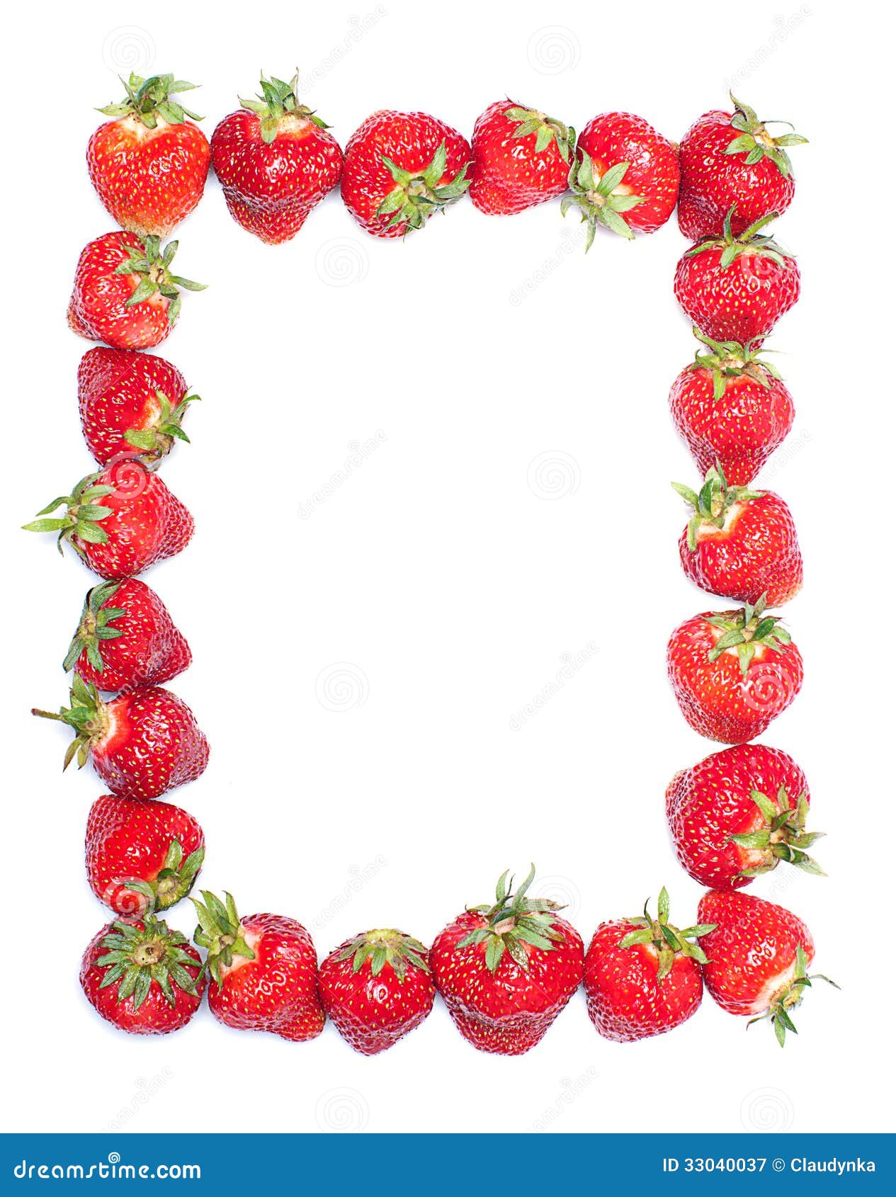 Cadre de fraise. image stock. Image du rectangulaire - 33040037