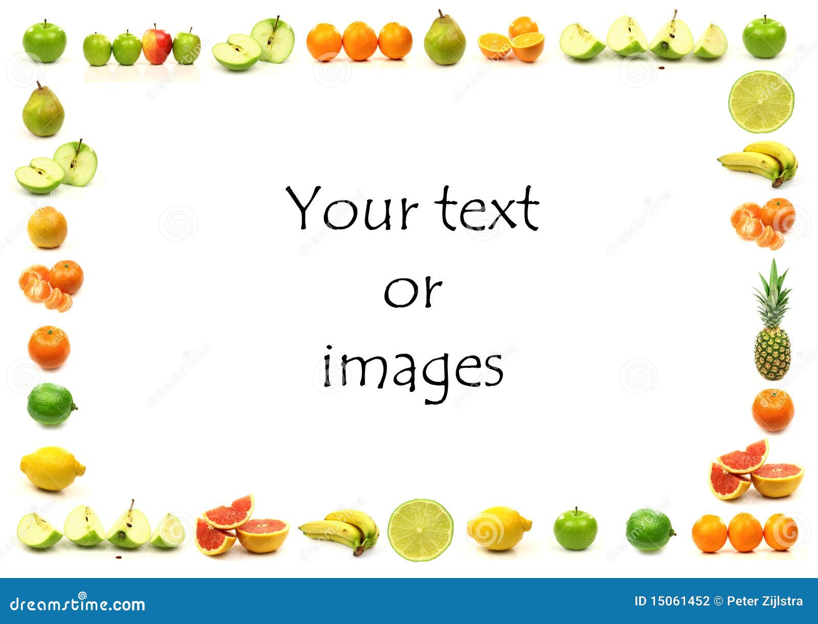 Cadre de fruit photo stock. Image du mandarine, cadre - 15061452