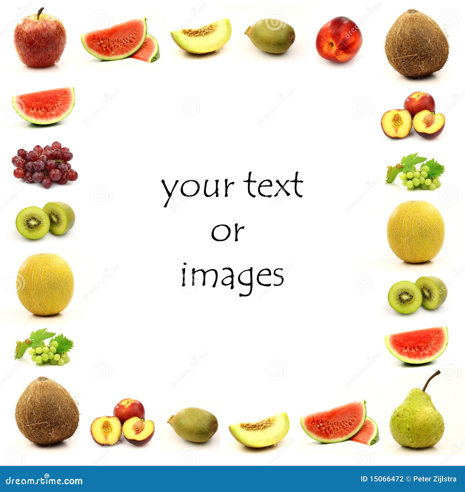 Cadre de fruit photo stock. Image du assorti, poire, trame - 15066472