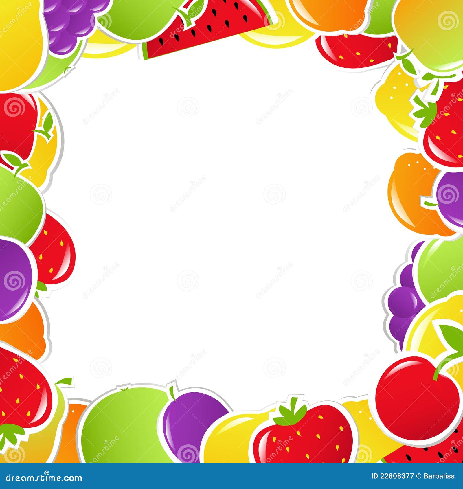 Cadre de fruit illustration de vecteur. Illustration du sain - 22808377