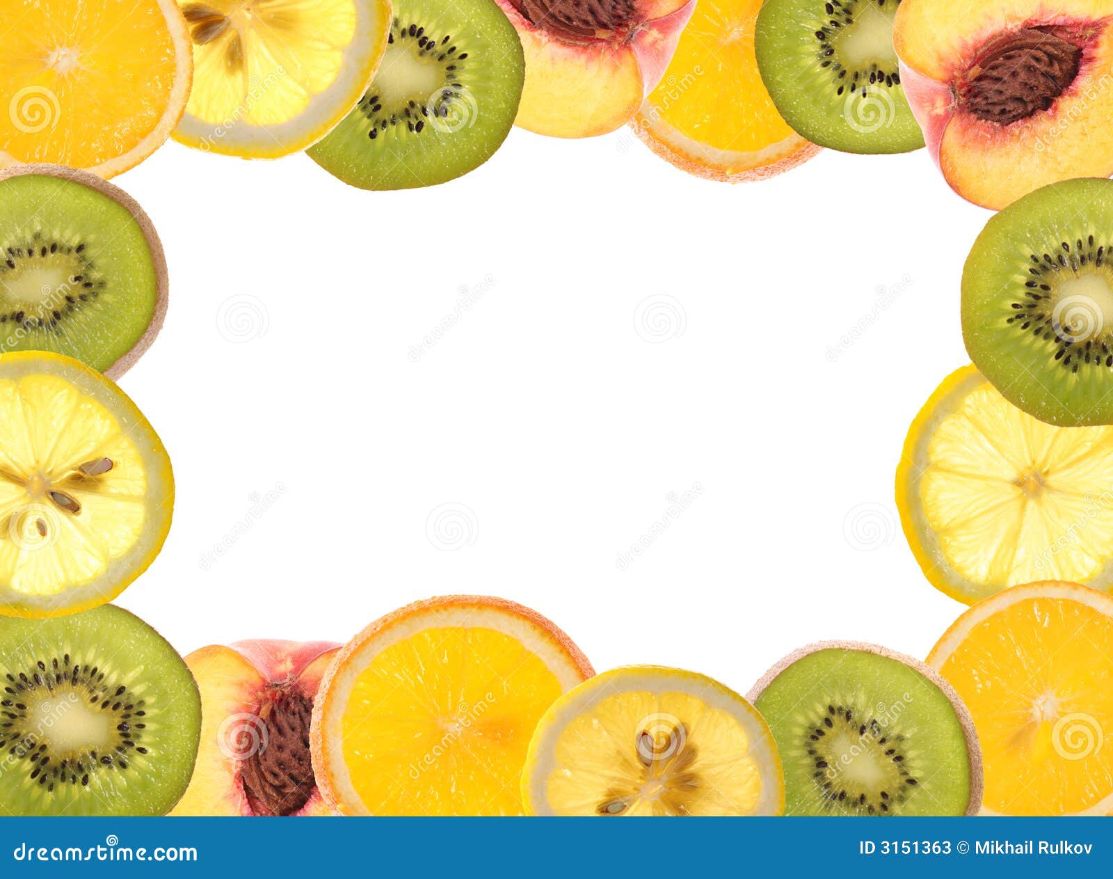 Cadre de fruit image stock. Image du citron, fruits, rouge - 3151363