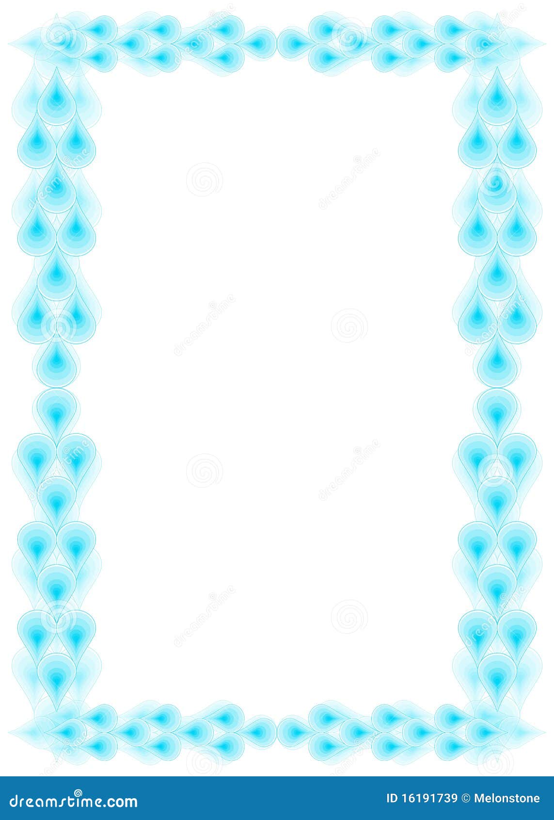 Cadre De Gouttelettes D'eau Illustration Stock - Illustration du ...